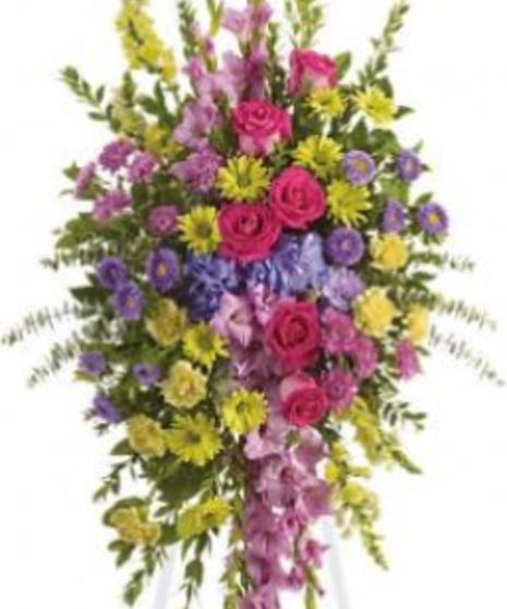 Bright And Beautiful Spray-Fort Worth Flower Shop-Bice’s Florist-Fort ...